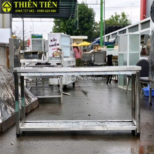 HL280126 - Kệ inox 2 tầng thanh song